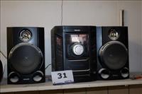 Stereo installatie inclusief 2 speakers PHILIPS | Appelboomonline.be