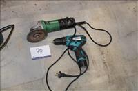 slijptol HITACHI plus accu boormachine EUROTEX, zonder lader ...