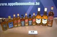 8 div flesjes en 3 flessen whiskey wo RED LABEL, JACK DANIELS ...