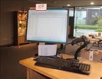 workstation IGEL, paswoord niet gekend, met tft-scherm EIZO FlexScan S190 plus klavier en ...